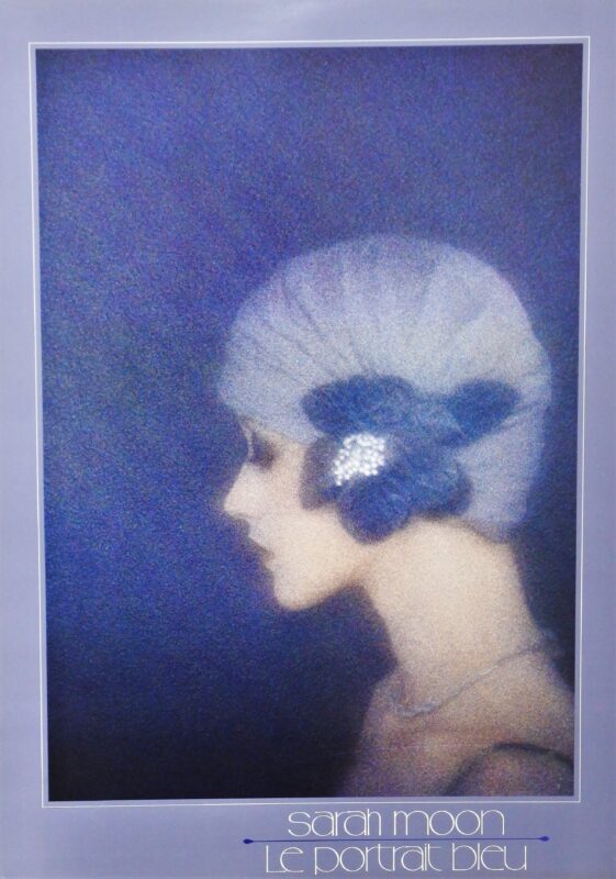 Sarah Moon - "Le portrait bleu" cartel original - El Marco Verde - Obra ...