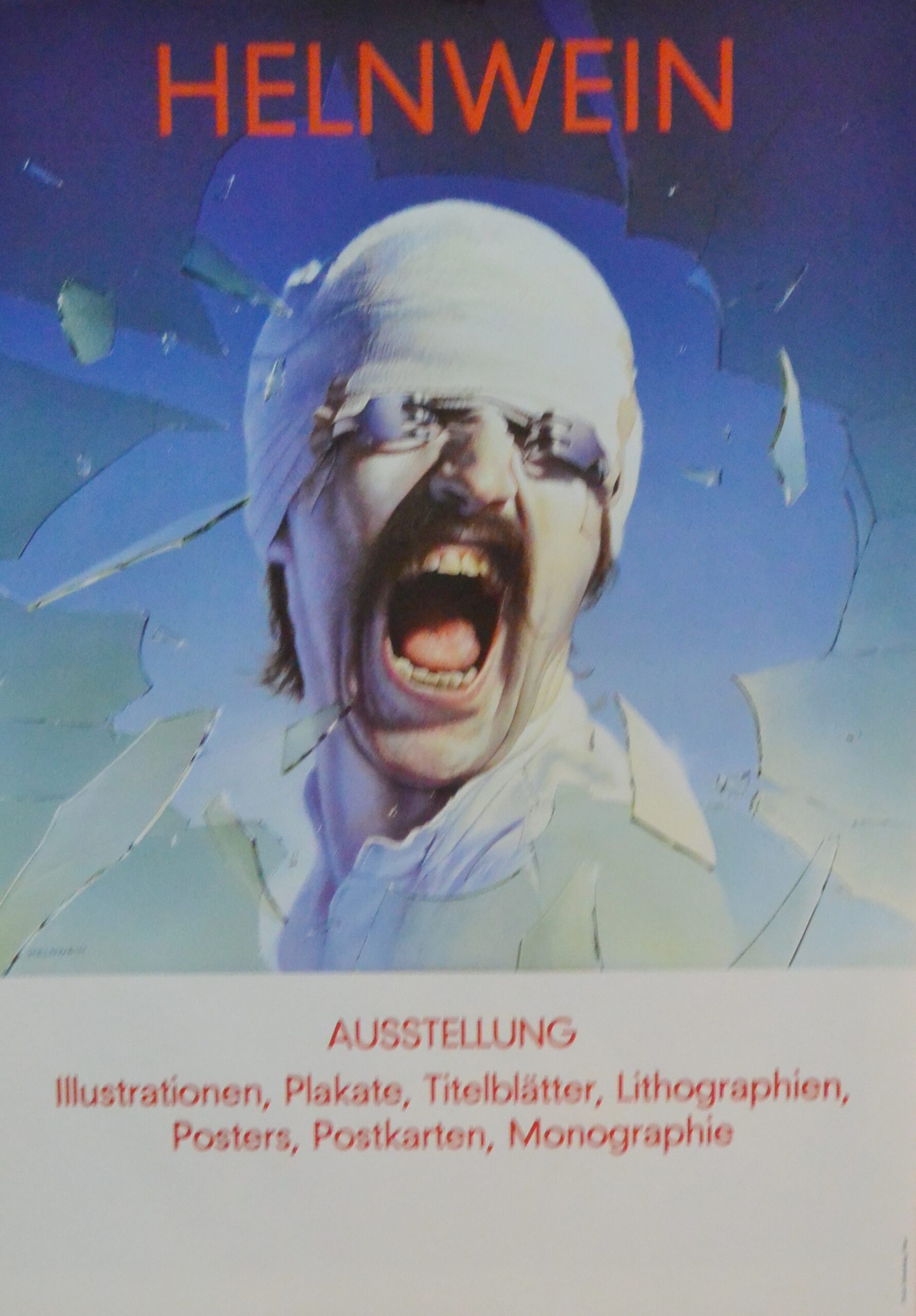 Gottfried Helnwein - "Ausstellung" cartel original - El Marco Verde ...