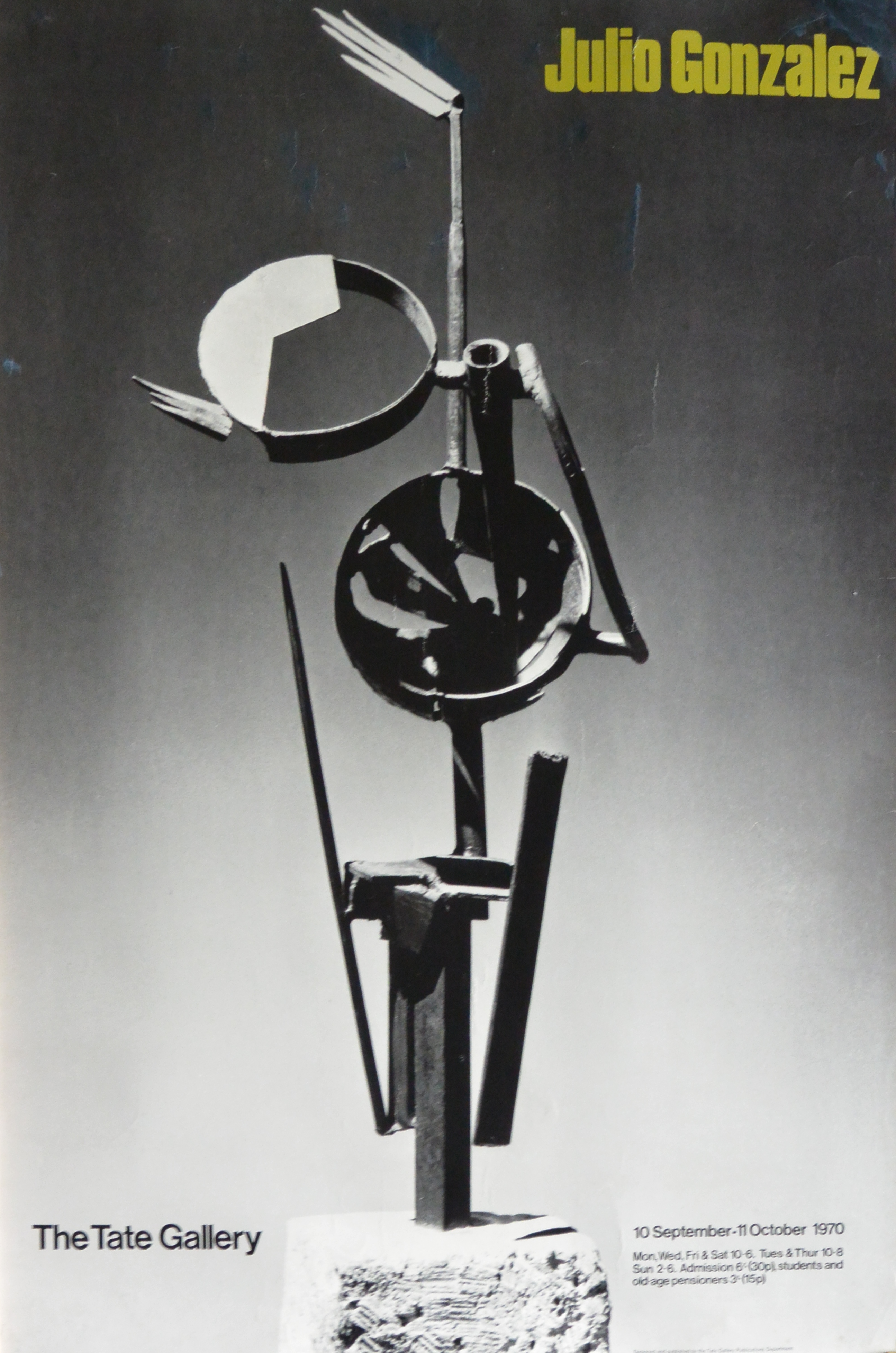 Julio Gonzalez - "Esculturas" Cartel original exposición en The Tate ...