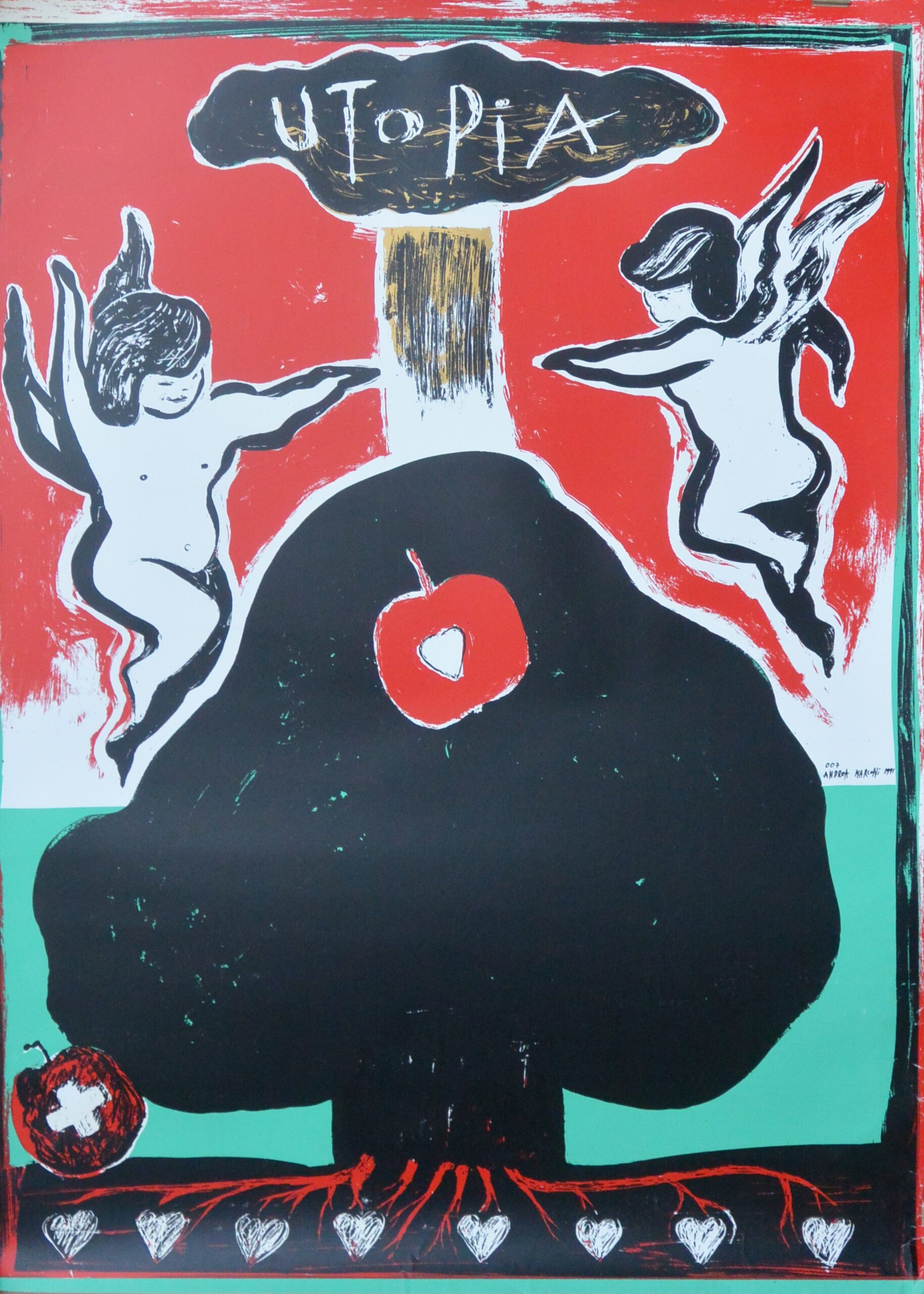 Andrea Marconi - "Utopia" cartel - El Marco Verde - Obra Gráfica ...