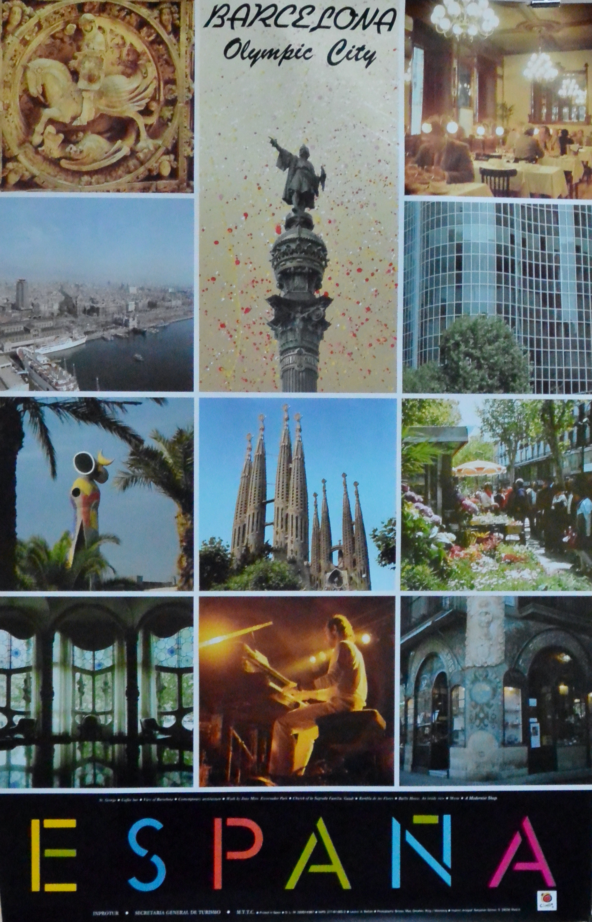 España - "Barcelona, Olympic city" cartel promoción turística - El ...