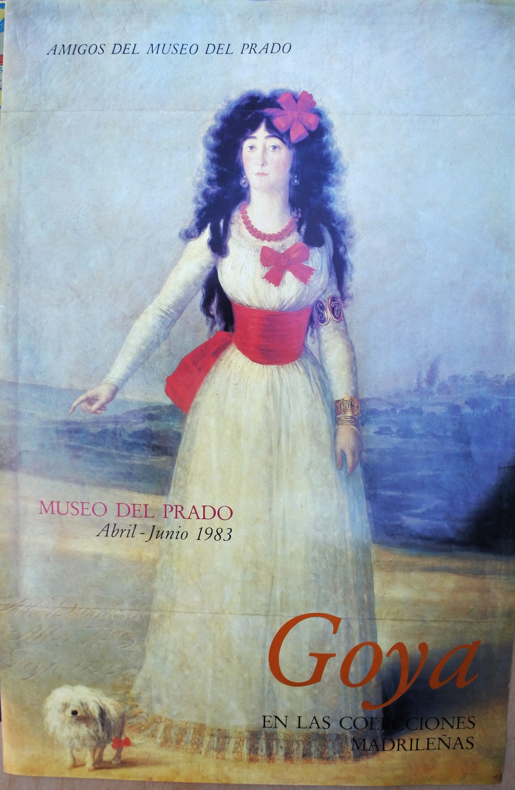 Francisco de Goya - "La duquesa de Alba" cartel original exposición ...