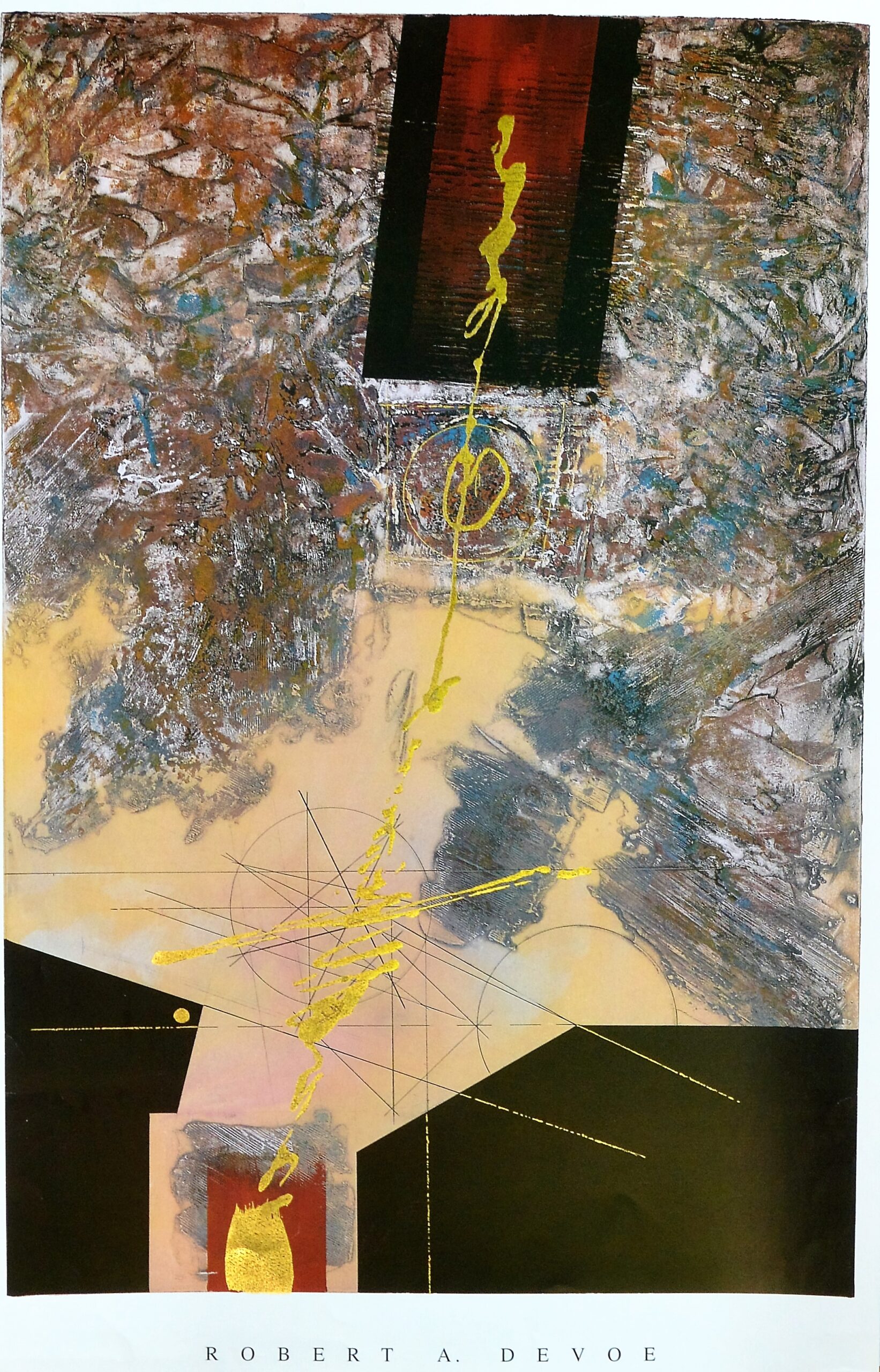 Robert Alan Devoe - "Composición" Cartel reproducción - El Marco Verde - Obra Gráfica posters y ...