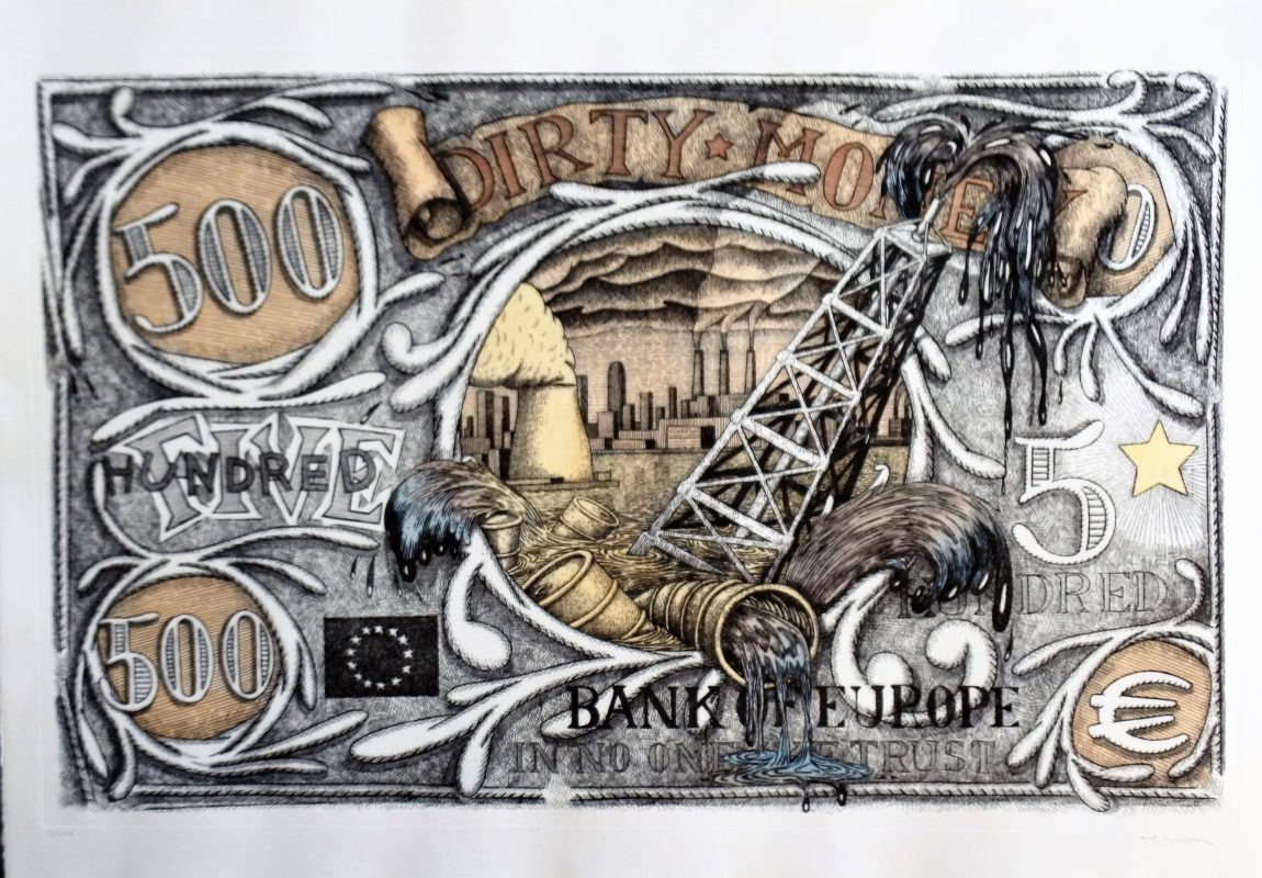 Fernando Bellver - "Dirty money, 500 €uros" grabado aguafuerte - El ...