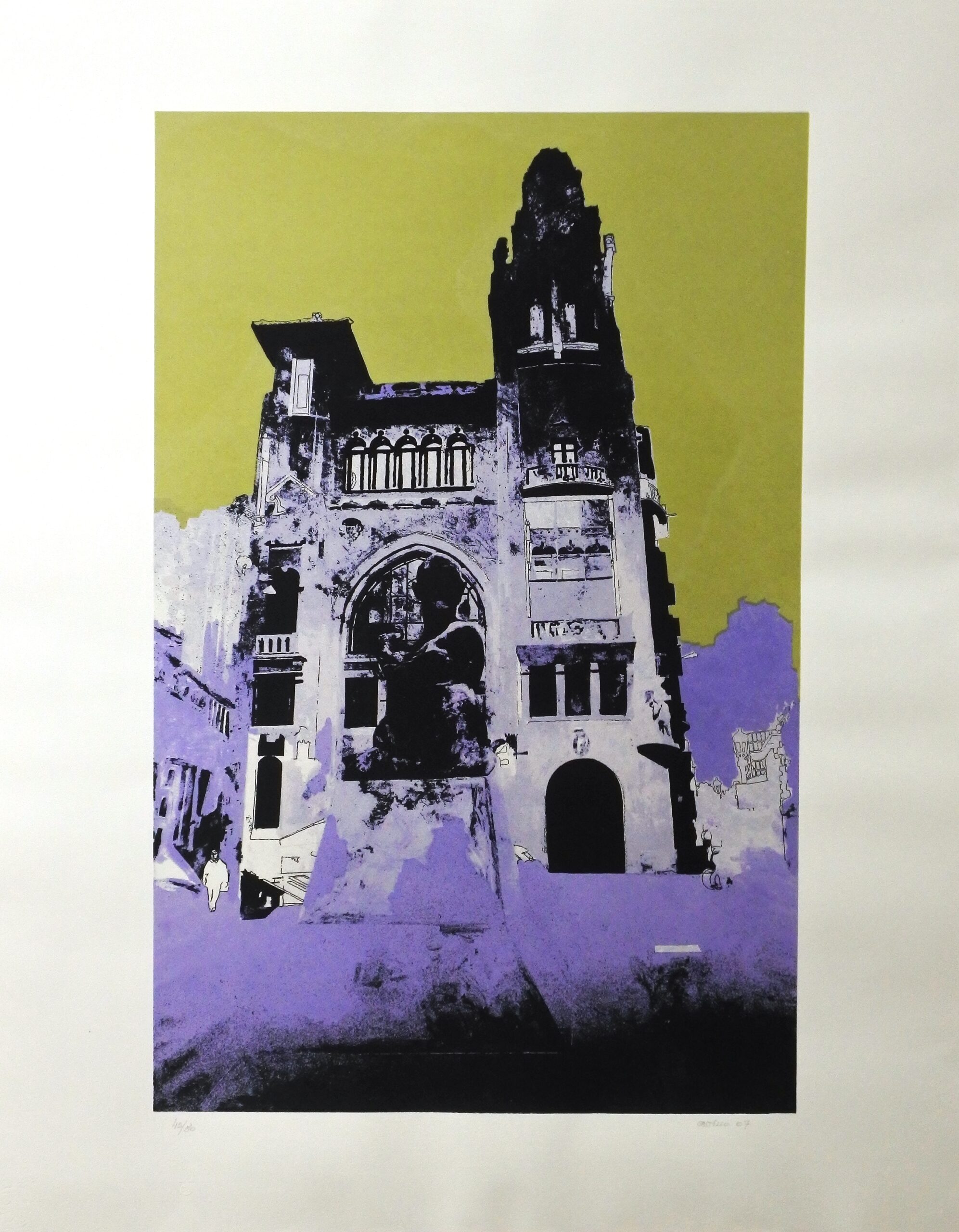 Jorge Castillo - "Barcelona, Via Laietana II" serigrafía - El Marco ...