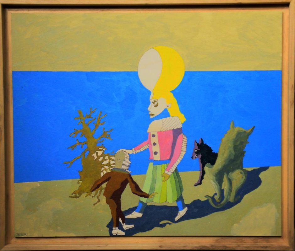 Jorge Castillo - "Juegos cerca del mar" pintura original acrílico tabla ...