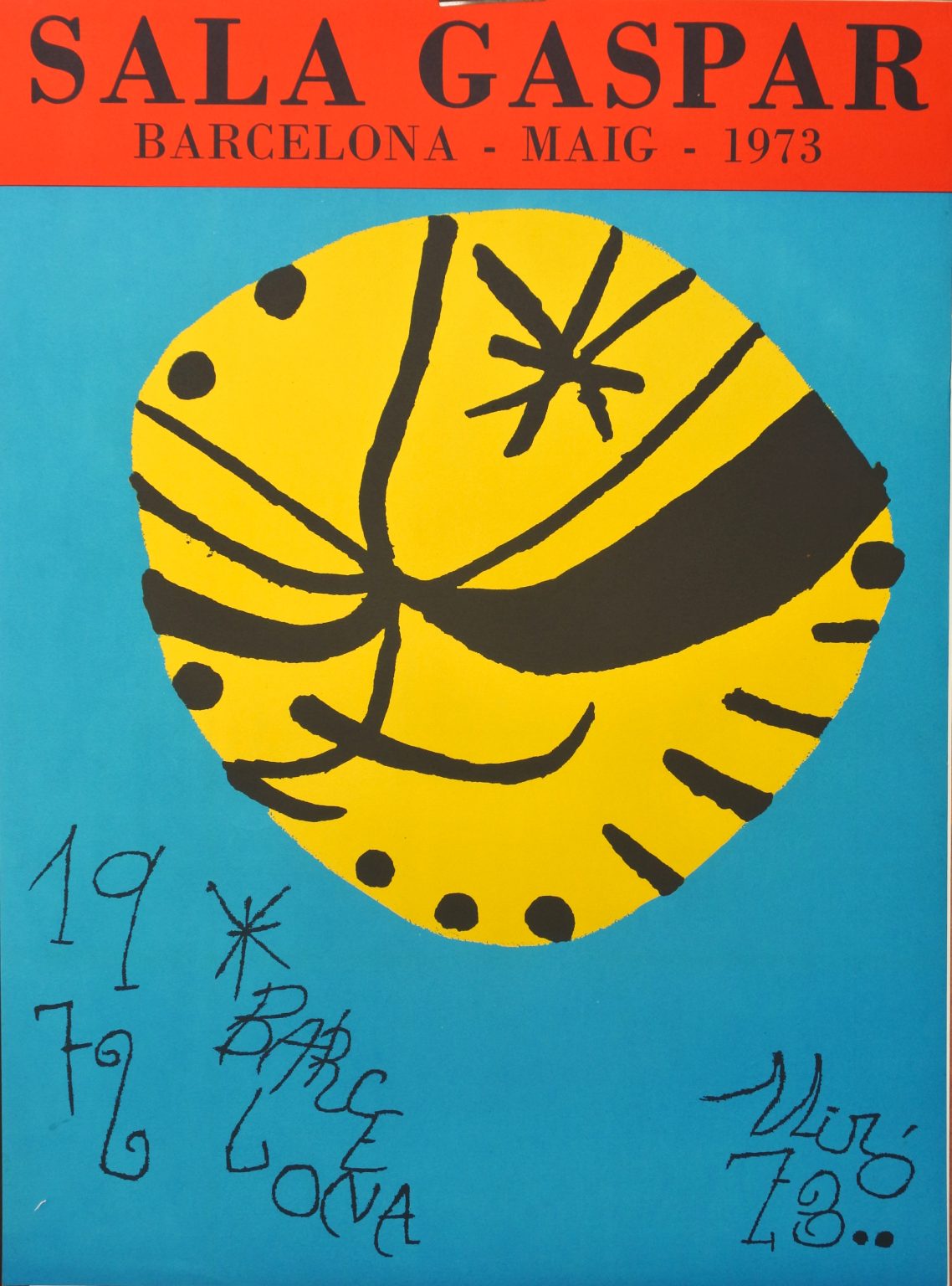 Joan Miró - "Exposición 1973" cartel litográfico original exposición en ...