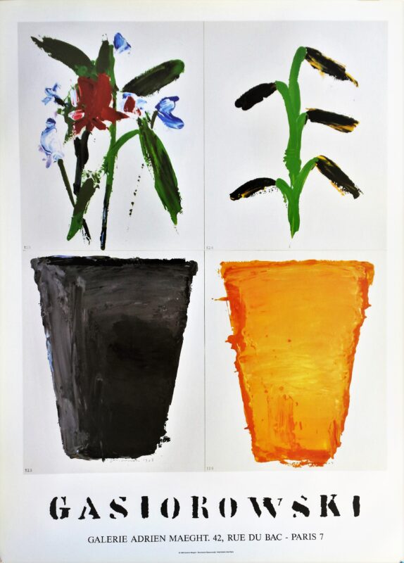 Gèrard Gasiorowski - "Pot de Fleurs 123-124" cartel original editado ...