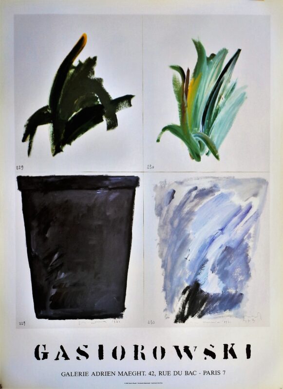 Gèrard Gasiorowski - "Pot de Fleurs 229-230" cartel original editado ...