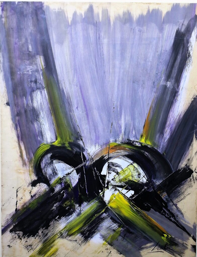 Manuel Viola - "Ascendente trepidante" pintura técnica mixta sobre ...