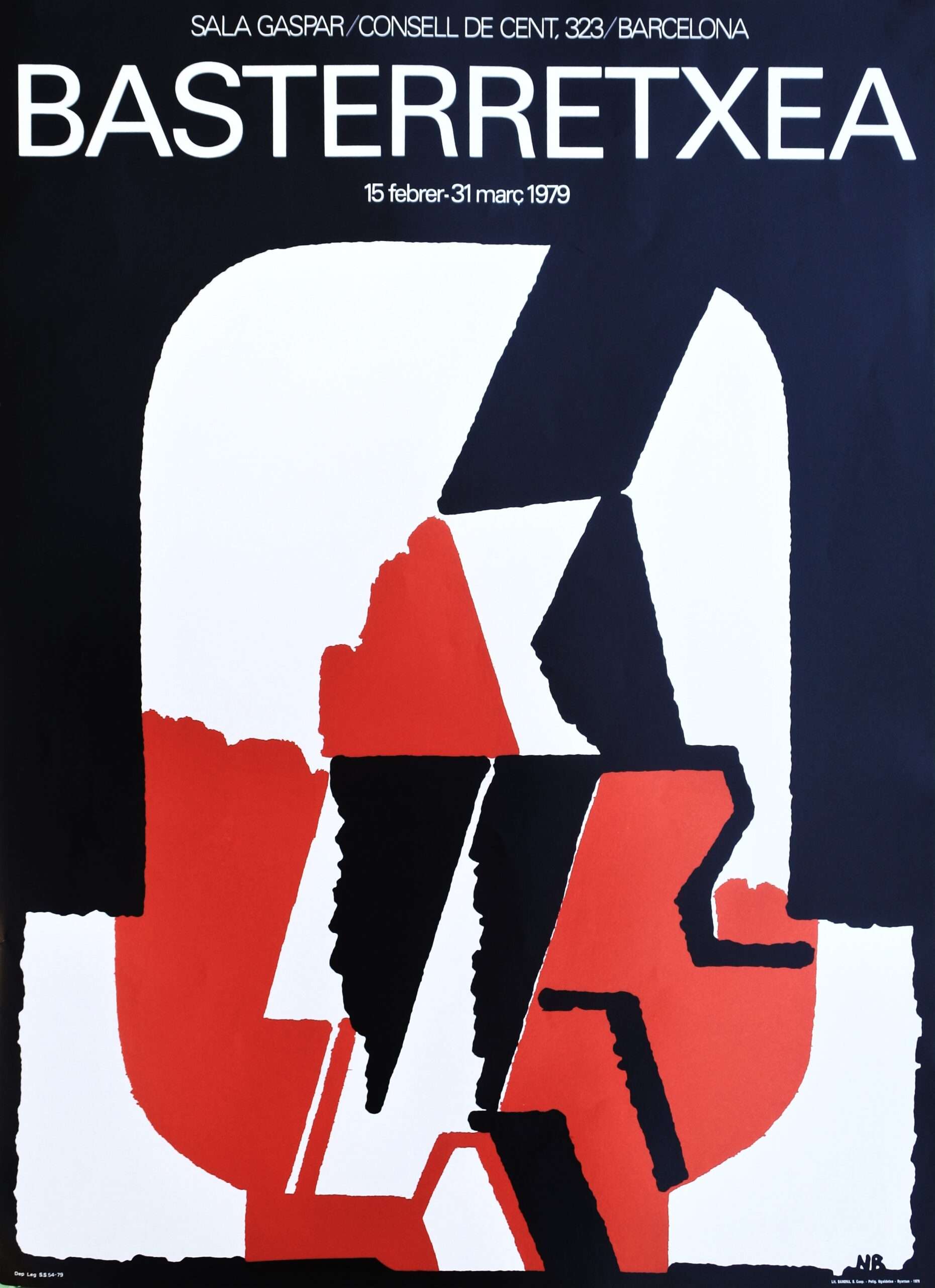Néstor Basterretxea - "Exposición 1979" cartel original exposición en ...