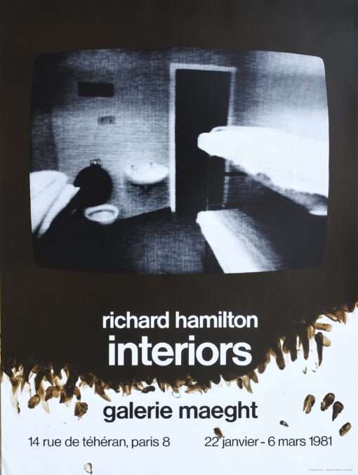 Richard Hamilton - "Interiors" cartel original exposición en Galerie ...