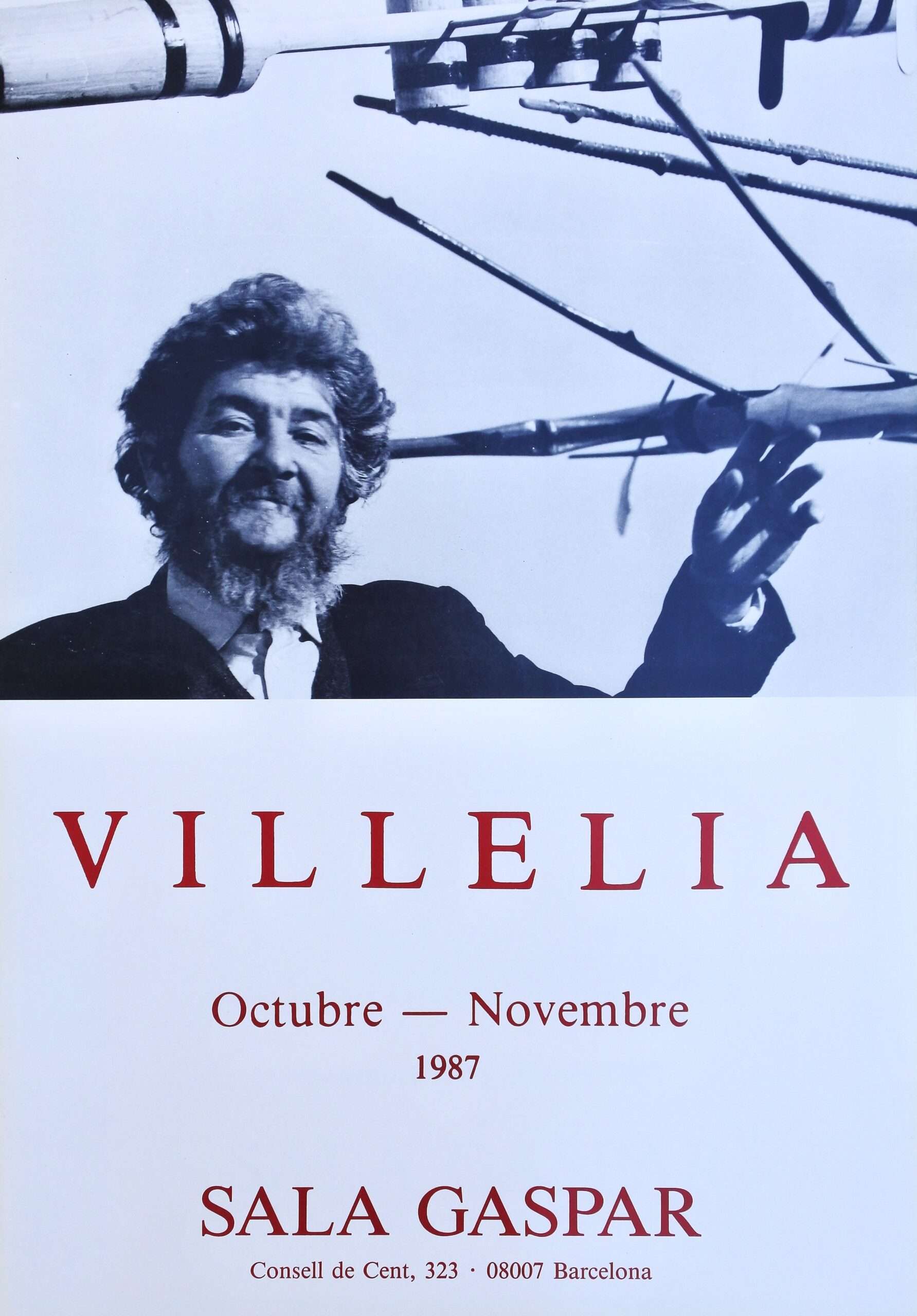 Moisés Villelia, Exposición 1987, cartel original exposición en Sala ...