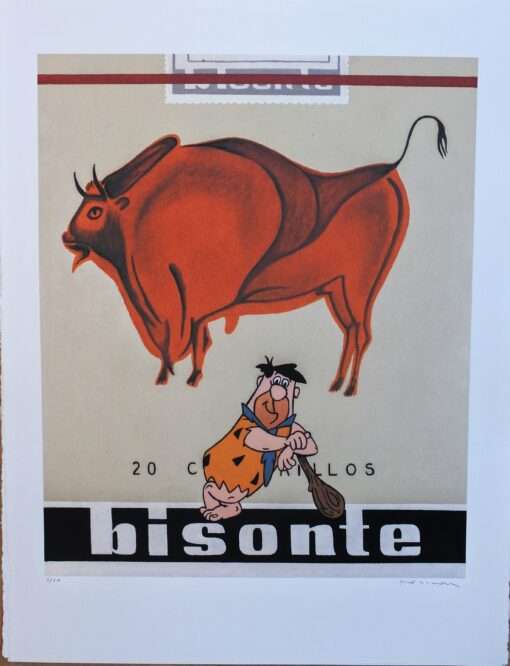Fernando Bellver - "Bisonte & Fred Flintstone" litografía - El Marco ...