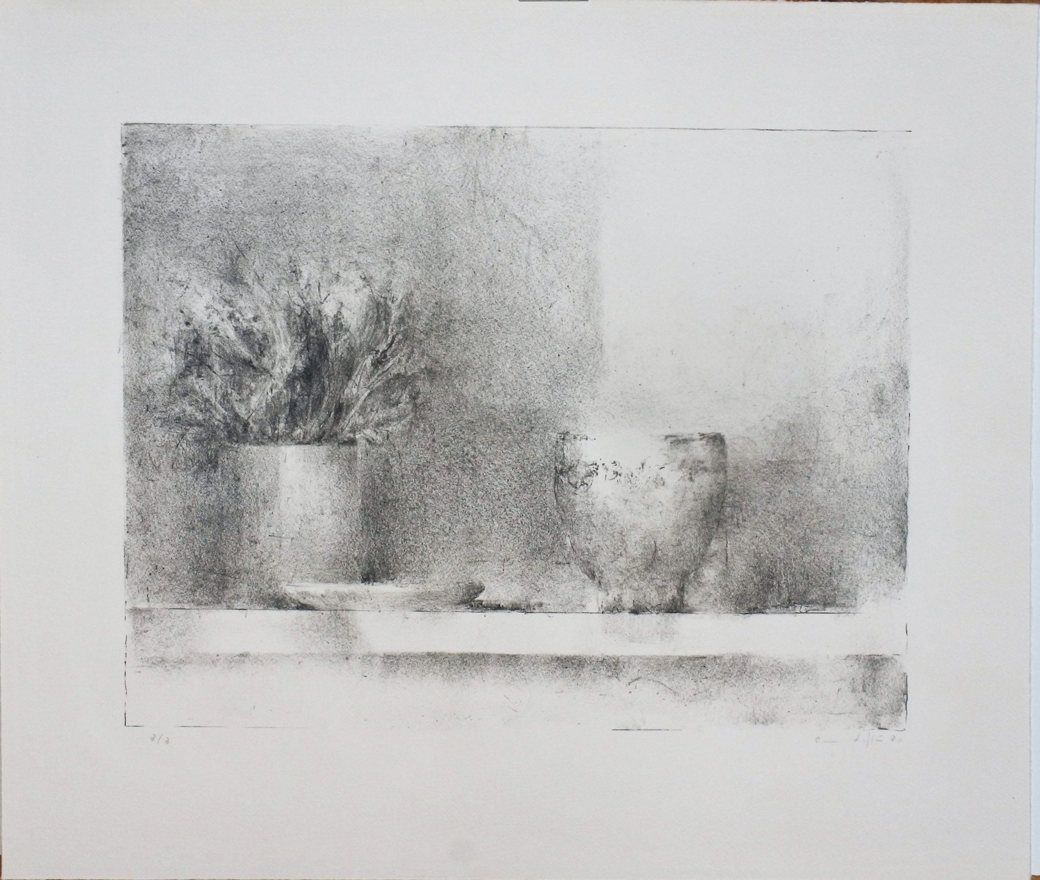 Carmen Laffon - "Bodegón con flores secas" litografia - El Marco Verde ...