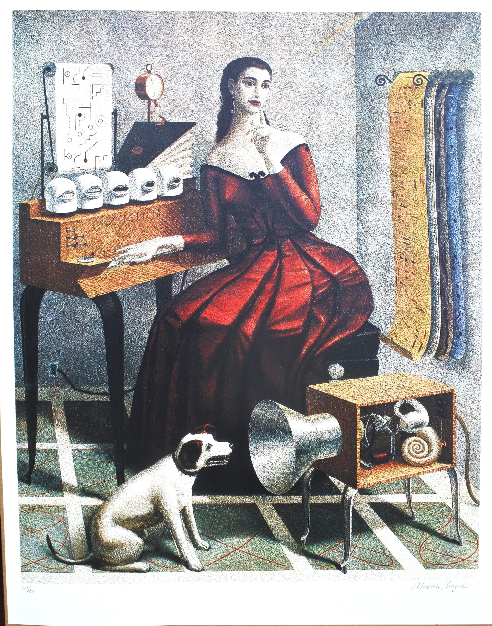 Sigfrido Martin Begué - "Santa Cecilia" serigrafia - El Marco Verde ...
