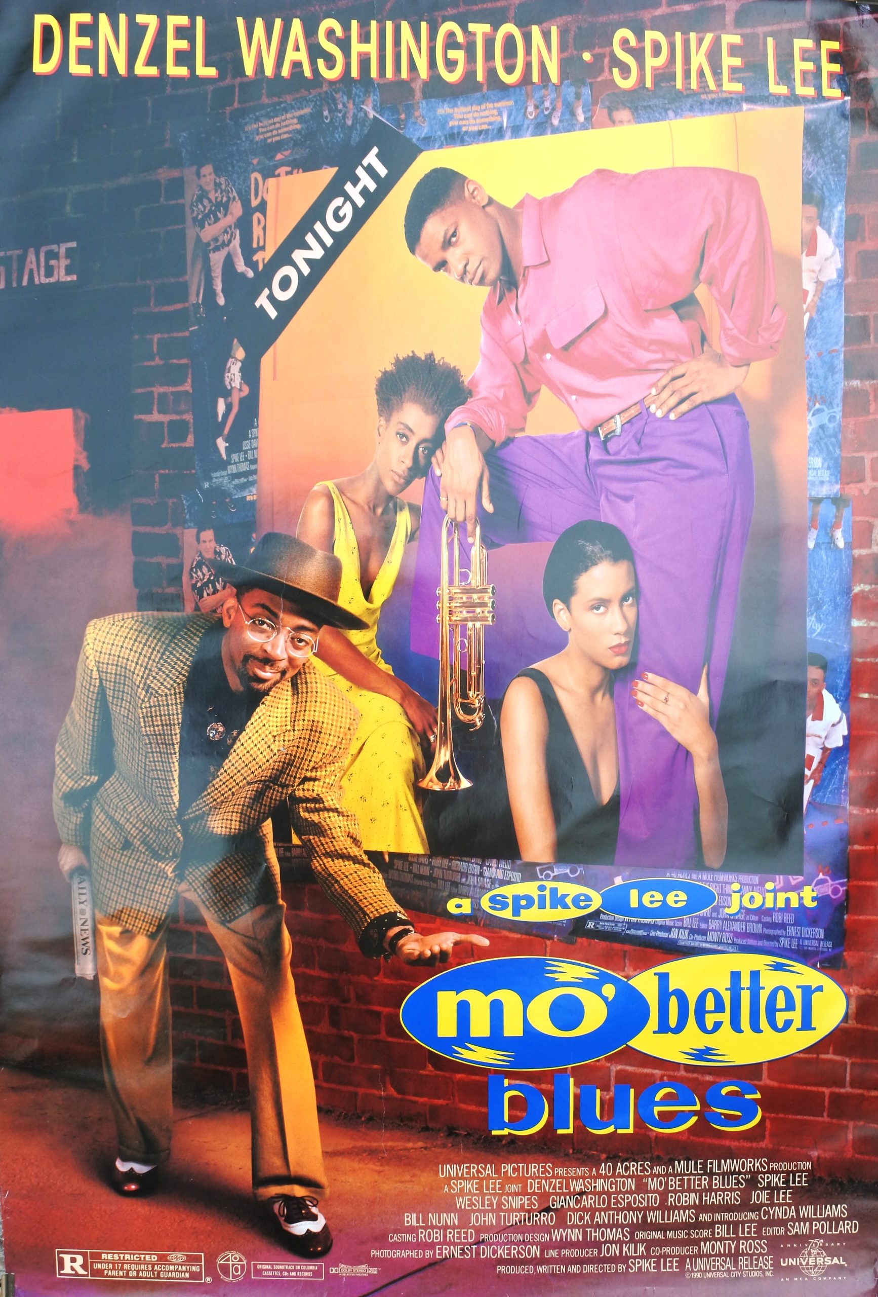 Carteles de cine - "Mo´ better blues"cartel original - El Marco Verde ...