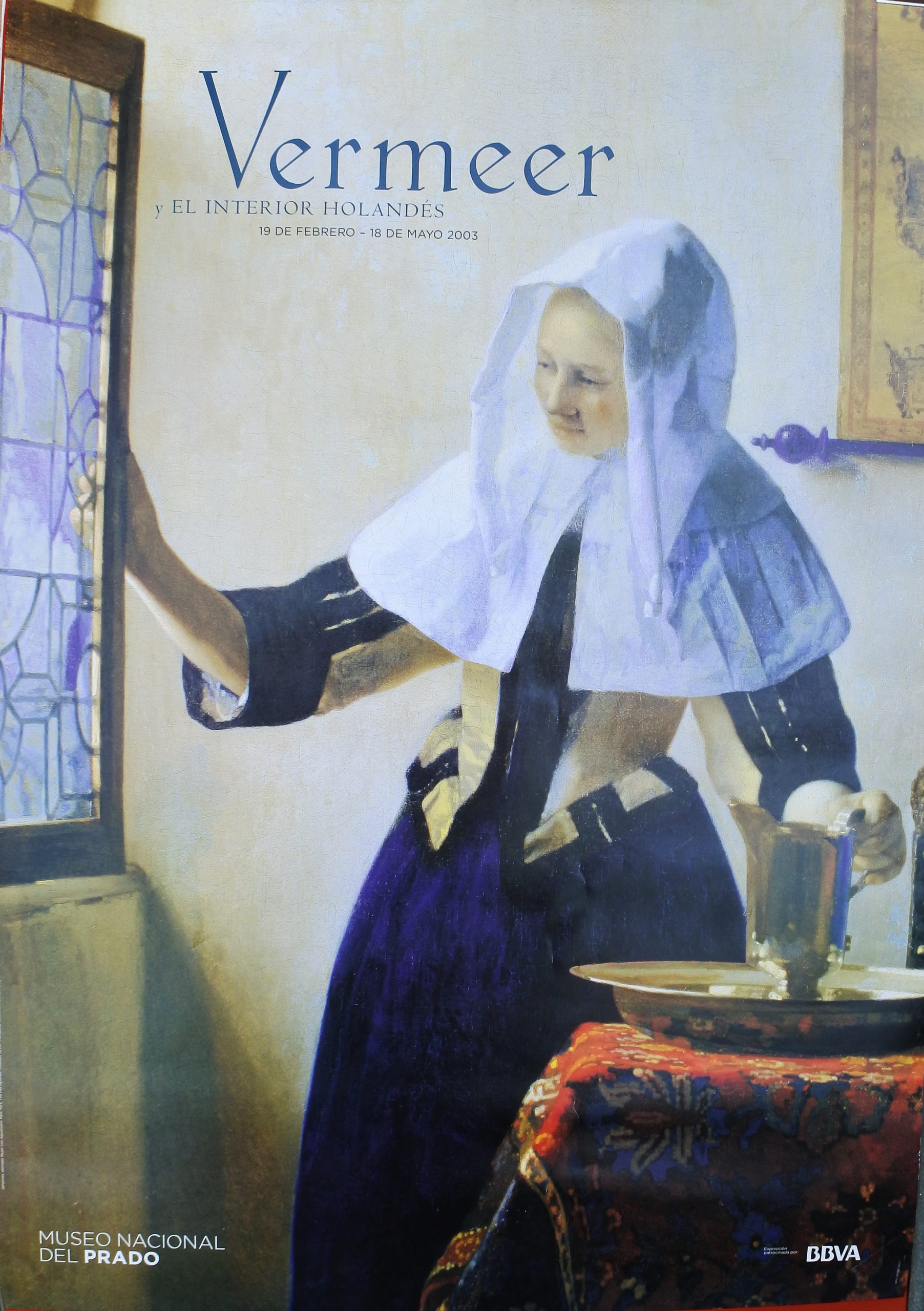 Johannes Vermeer - "Mujer con aguamanil" cartel original exposición en ...