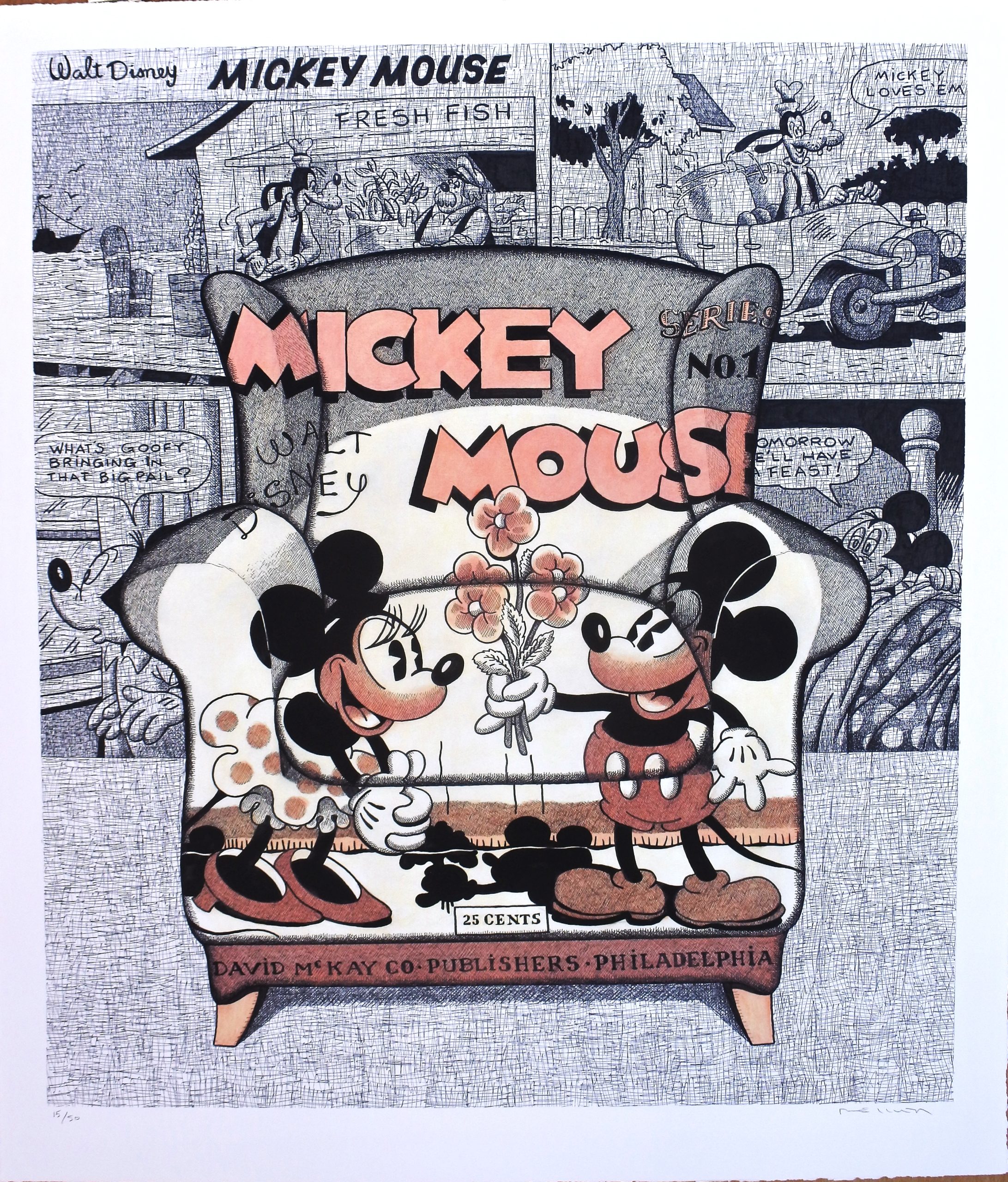 Fernando Bellver - "El sillón de Mikey Mouse" litografía - El Marco ...