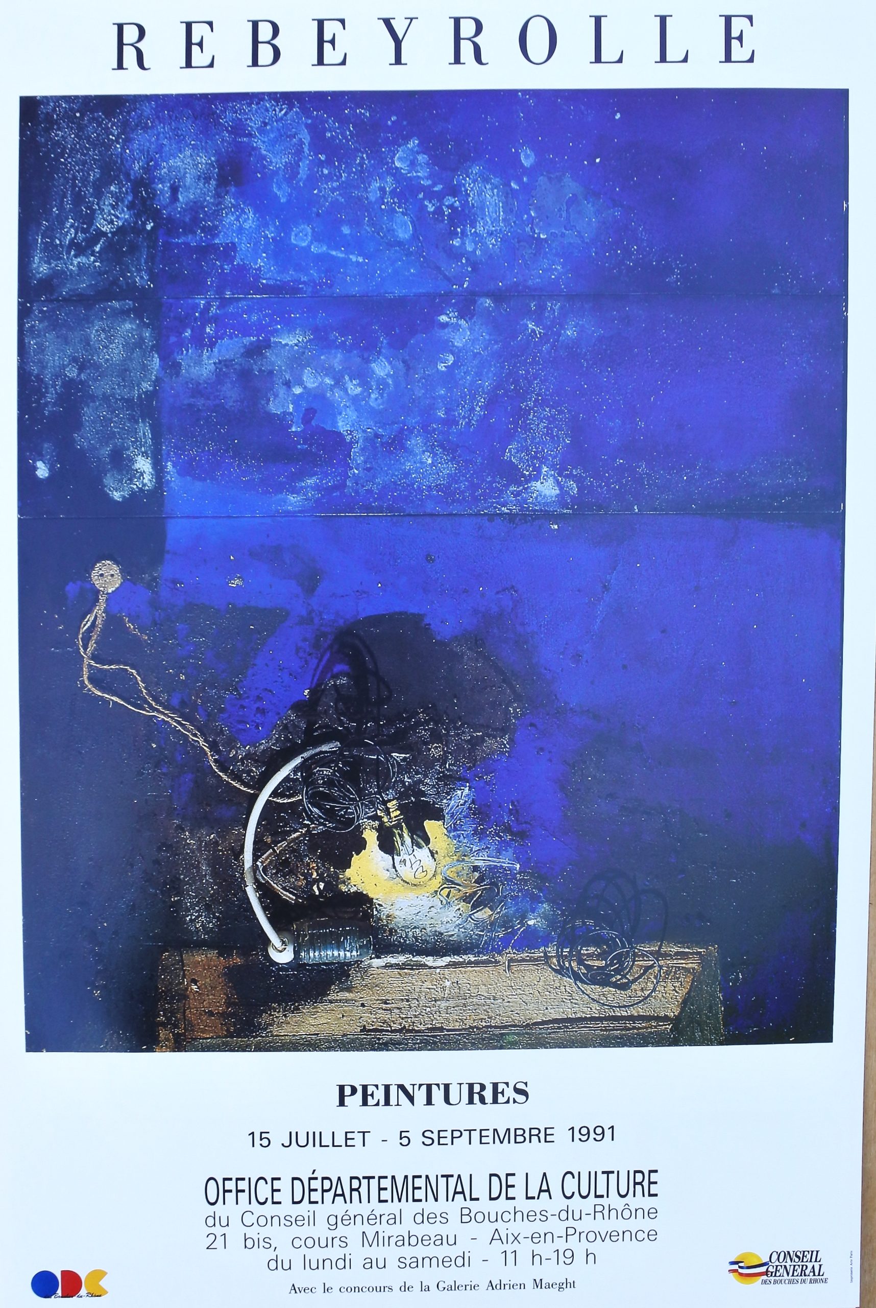 Paul Rebeyrolle - "Peintures" cartel original exposición en Aix en ...