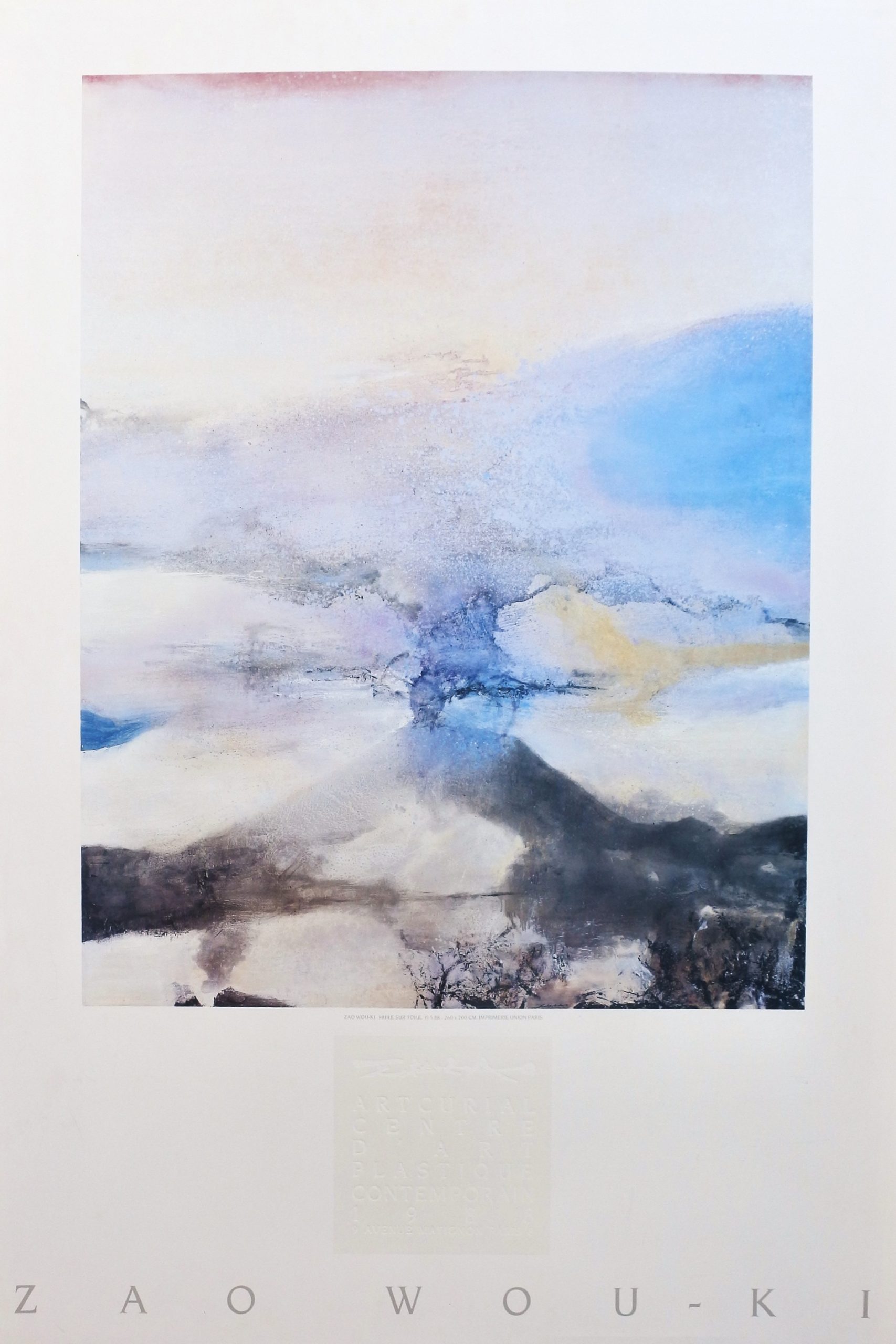 Zao Wou Ki - "Composición" cartel original editado por Artcurial Centre ...