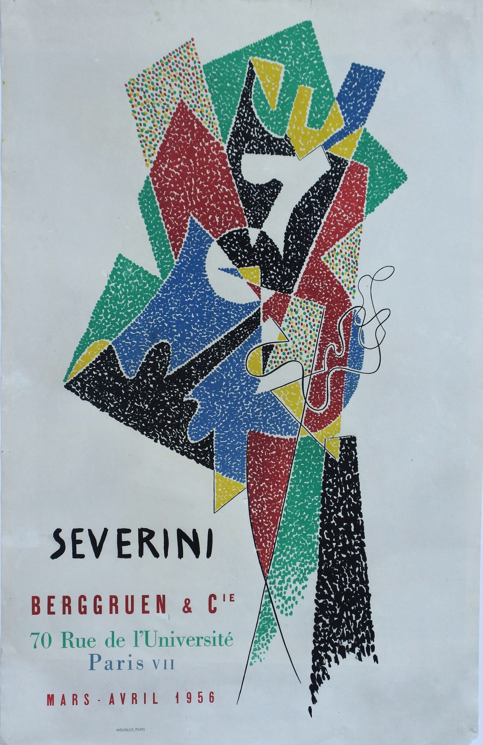 Gino Severini - "Ballerina" cartel original exposición en Galerie ...