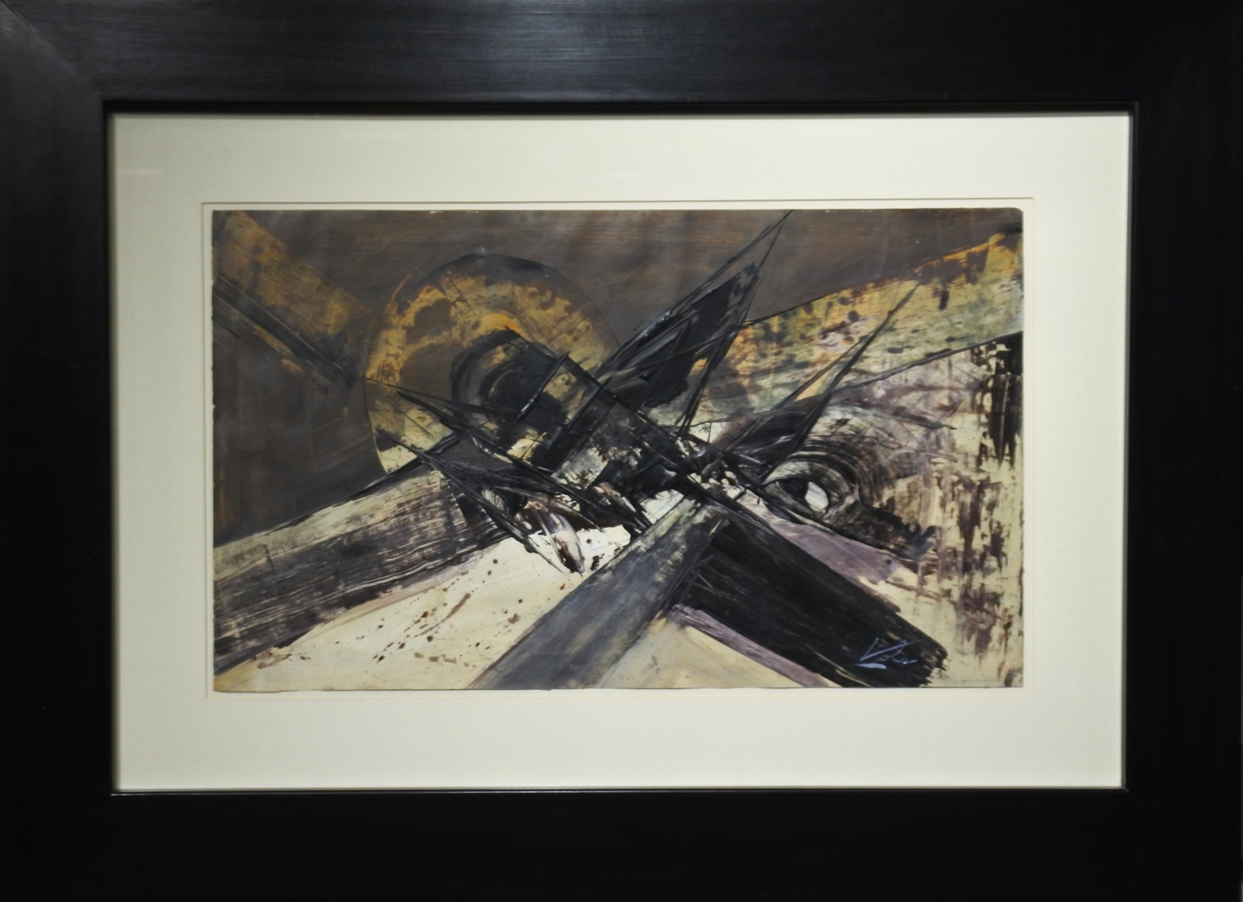 Manuel Viola 1967 - "Amanecer en la tierra oscura" pintura técnica ...