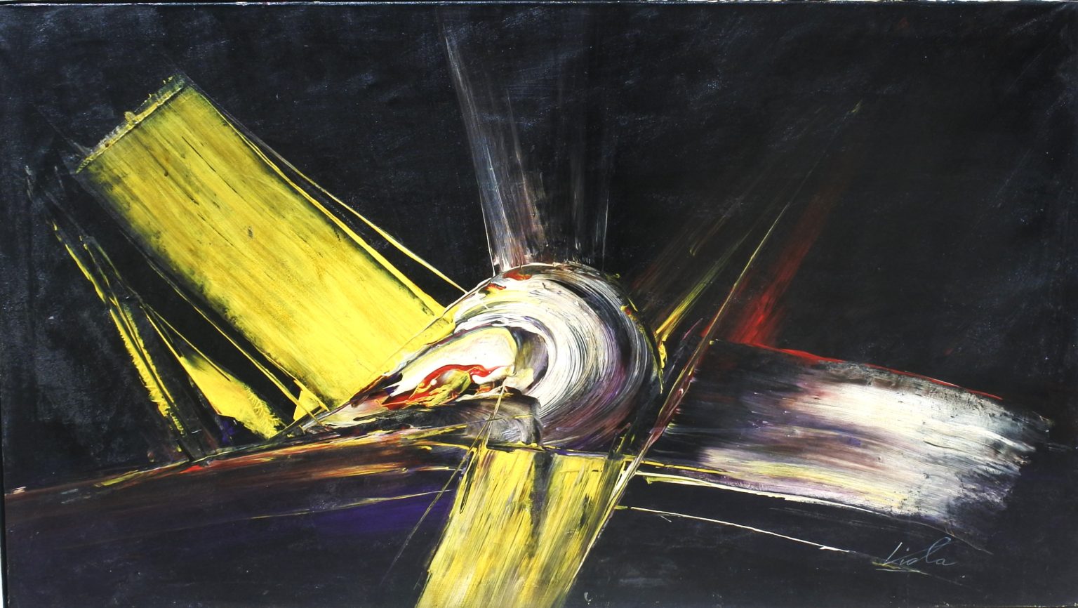 Manuel Viola 1968 - "Encuentros" pintura técnica mixta lienzo ...