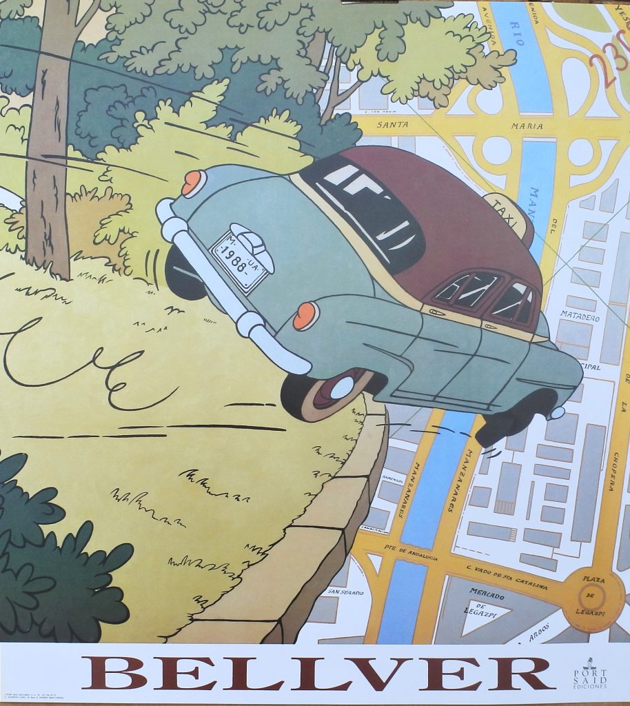 Fernando Bellver - "Tintín – Taxi" Cartel original editado por Port ...